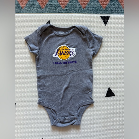 NBA | One Pieces | Nba Lakersbaby Gender Neutral Short Sleeve Bodysuit ...